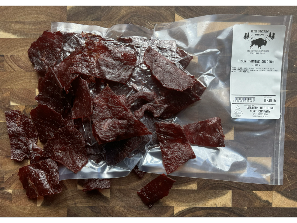 Original - Bison Jerky – Big Horn Bison Ranch